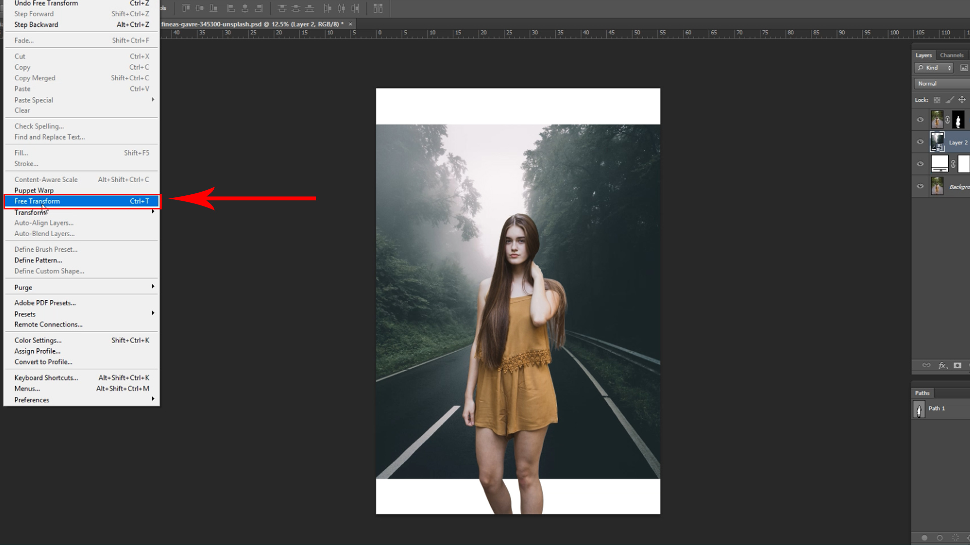 Changing a Background for dramatic Effect in Photoshop - CNT