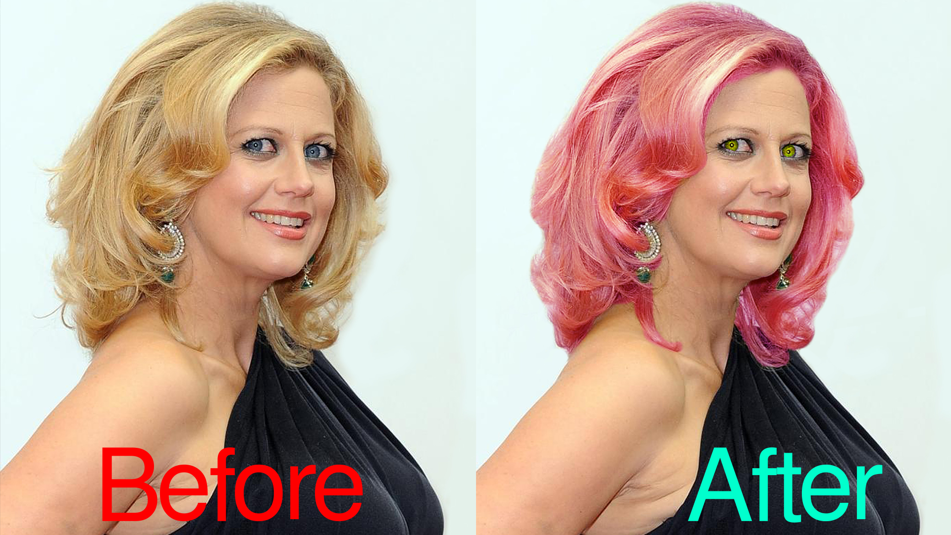 How to Change Hair and Eye Color & fly-away hairs in Photoshop