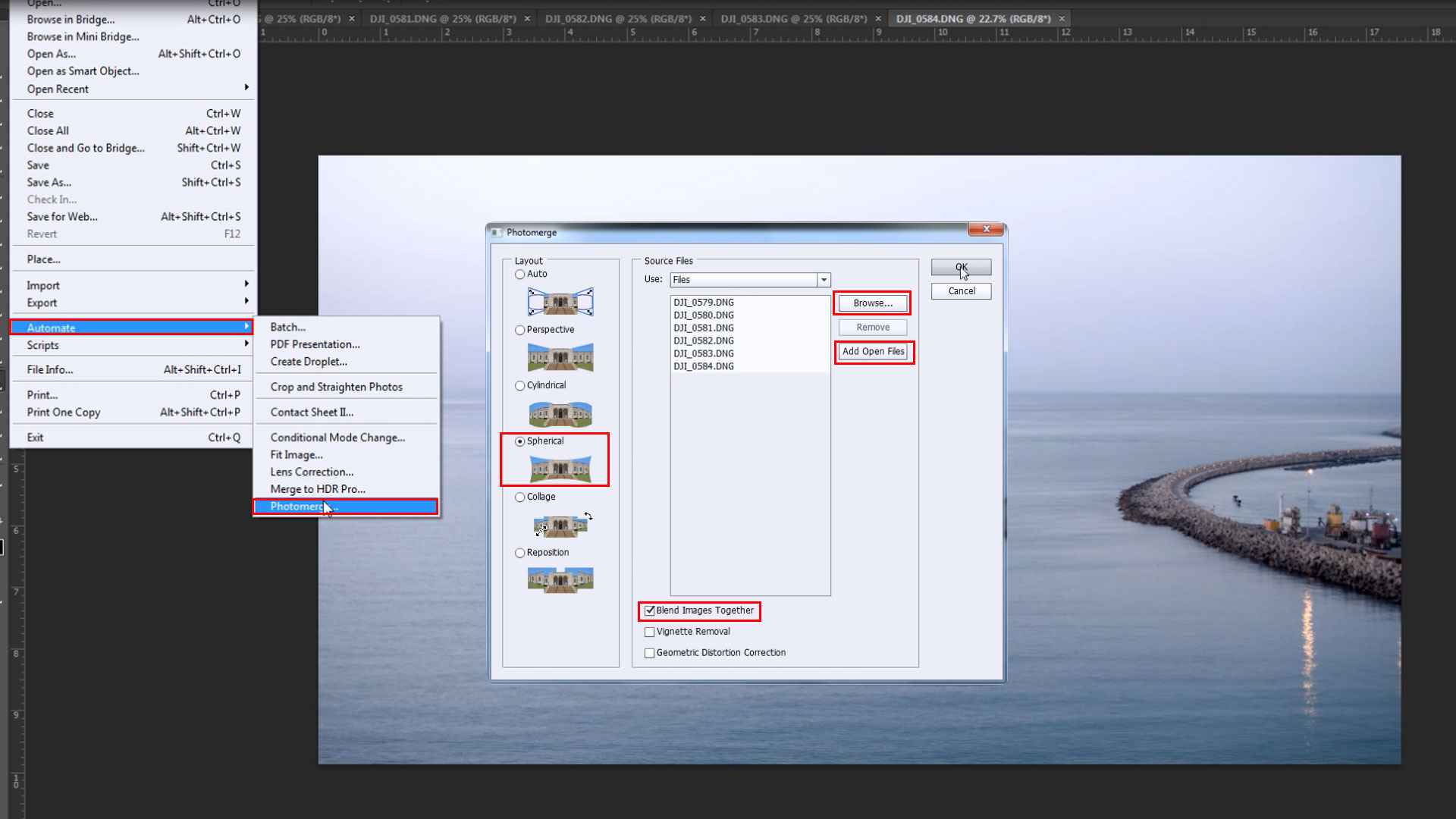 How to make a Spherical Panorama Using Photoshop